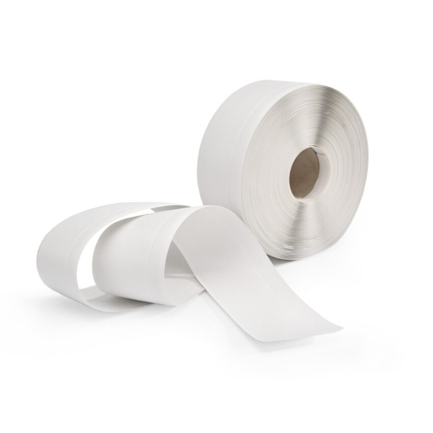 Plintusai PVC, balti 100x25 mm; 5-25 m. - GrinduStudija.lt