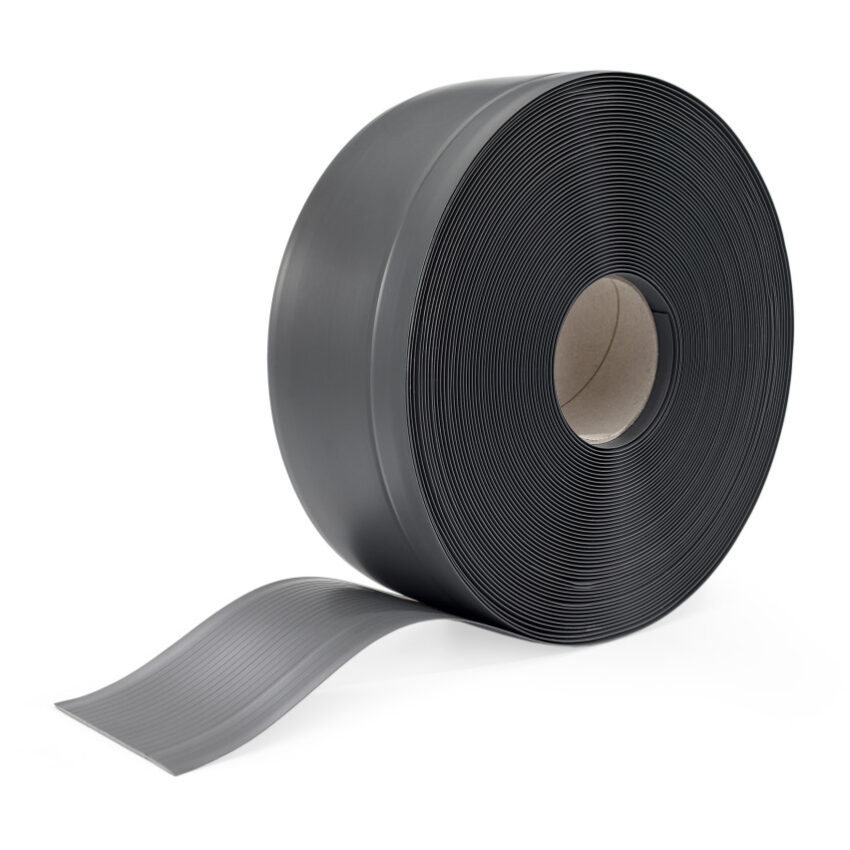 PVC plintusai tamsiai pilki 70x20 mm; 5-25 m. - GrinduStudija.lt